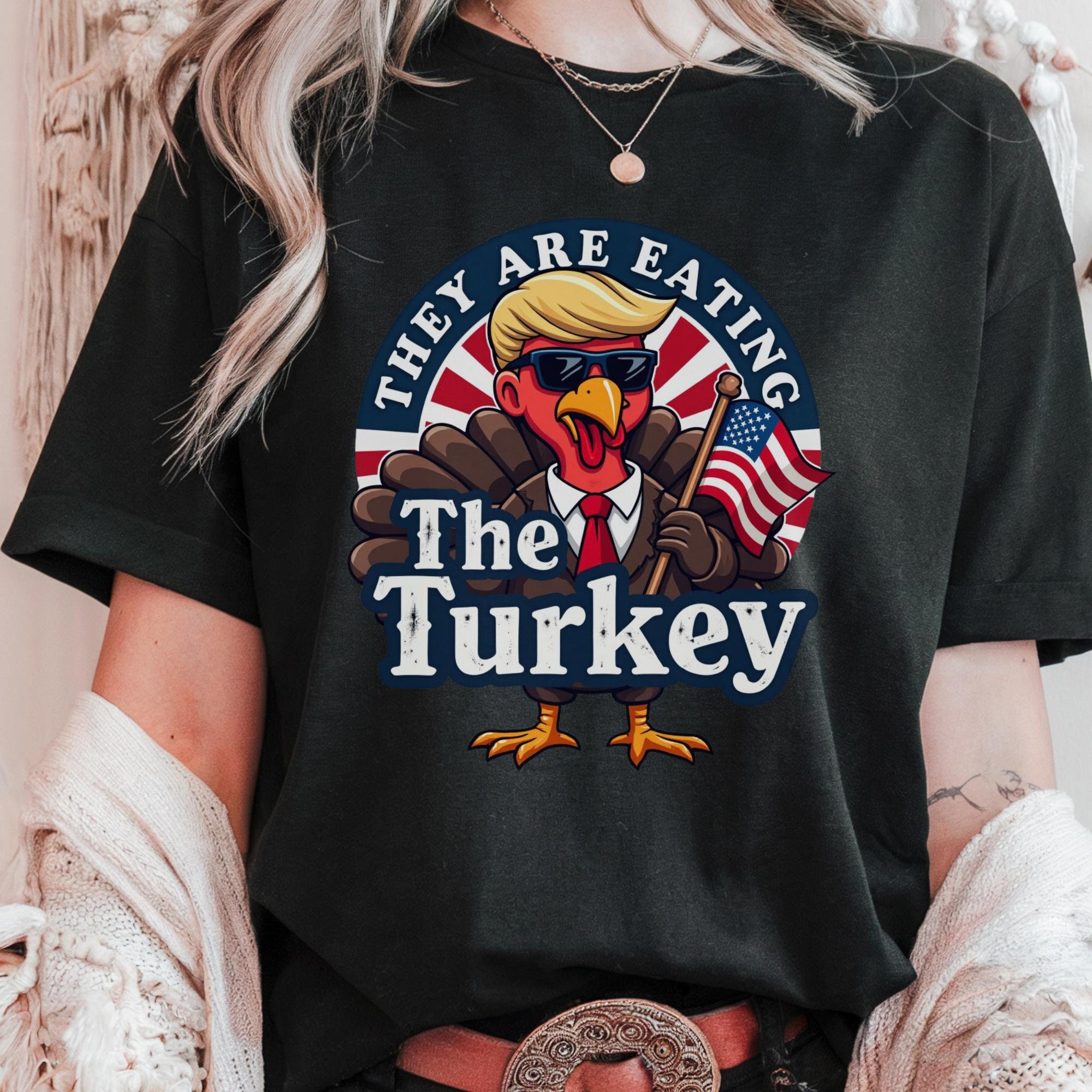 They Are Eating Turkey Trump Png ,funny Thankgiving Turkey Png, Funny ...