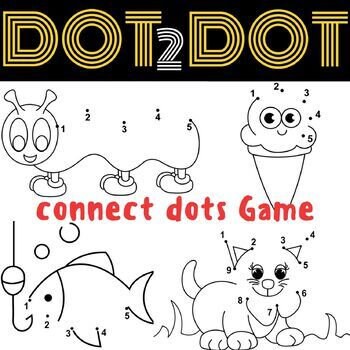 Connect the Dots for Kindergarten/preschoolers 40 Pages - Etsy