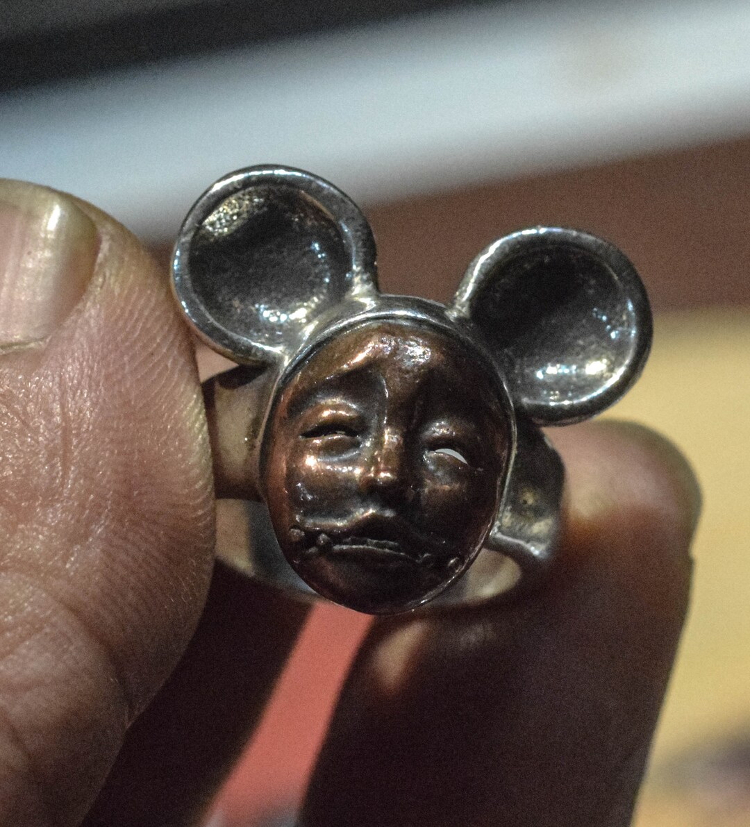 925 Sterling Silver Demon Joker” Ring - Sterling Silver Gothic Punk ...