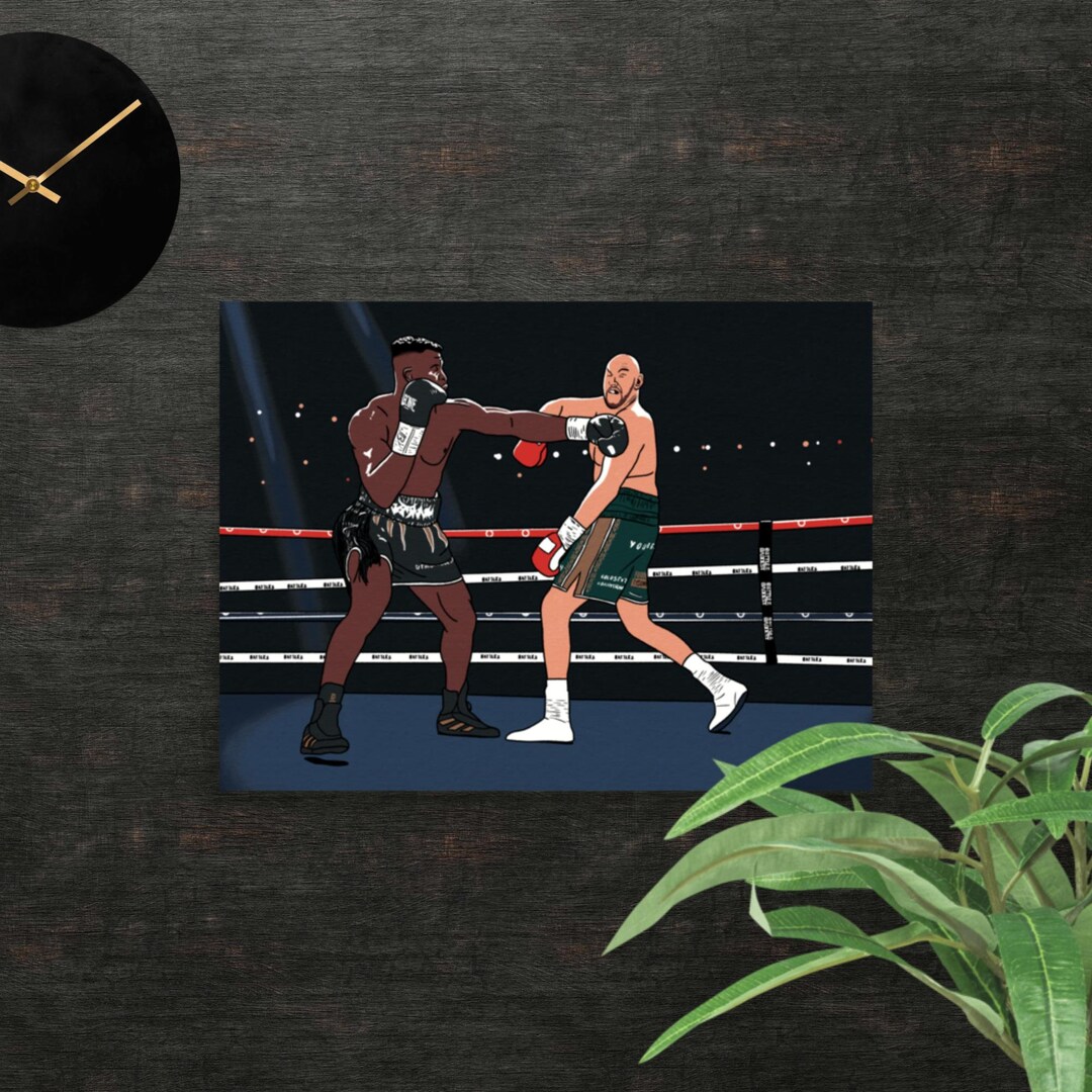 Boxing / MMA / UFC Poster Tyson Fury Vs Francis Ngannou - Etsy