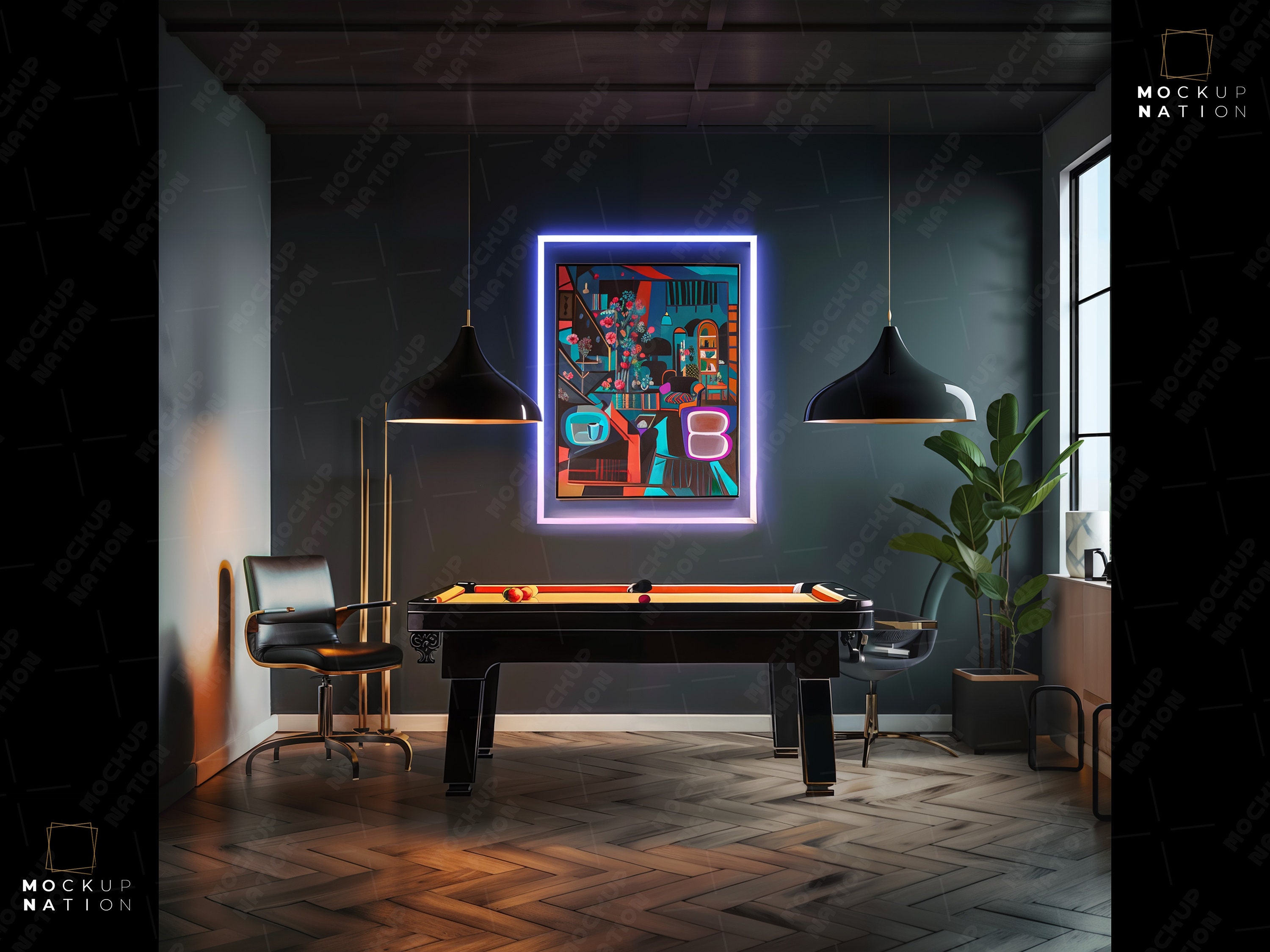 21 Gaming Roomframe Mock up - Game Poster Frame - Mockup Bundle ...