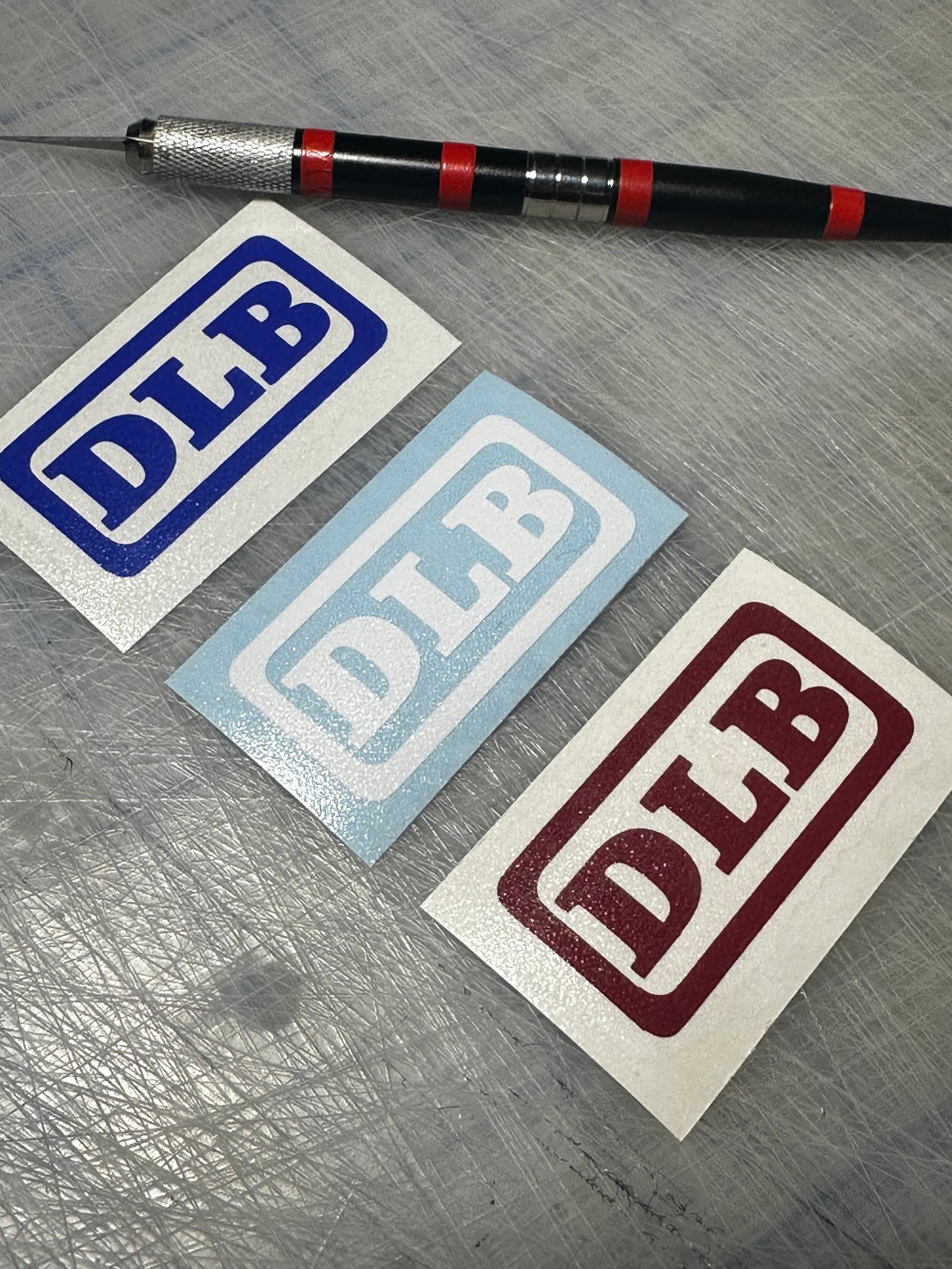 Danger Leo Ballistics LOGO Die Cut Decal 1 Red, 1 White, 1 Blue, Total ...