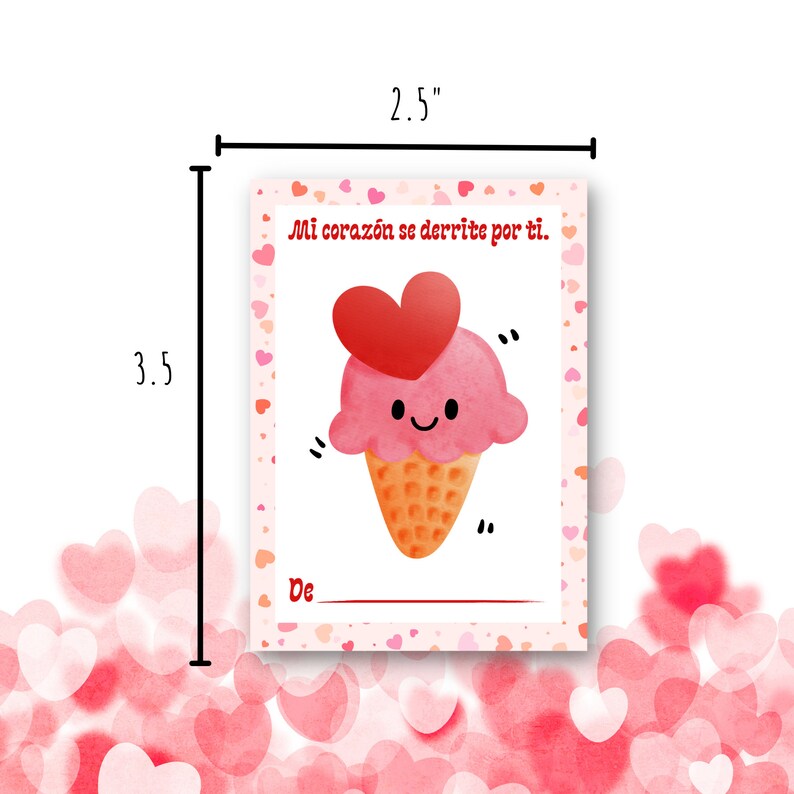 Spanish Valentine's Printable Cards - Instant Download - Dual Language ...