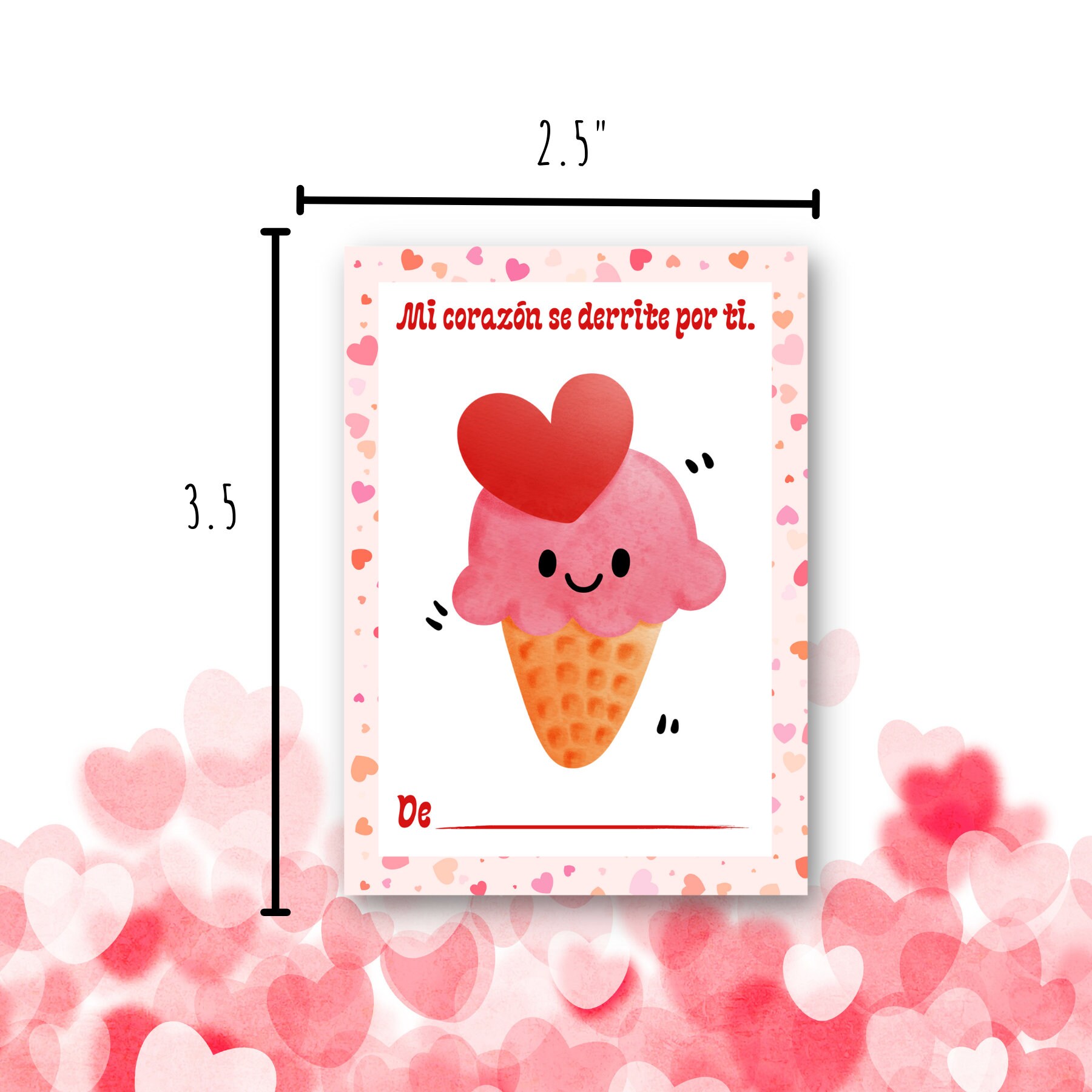 Spanish Valentine's Printable Cards - Instant Download - Dual Language ...