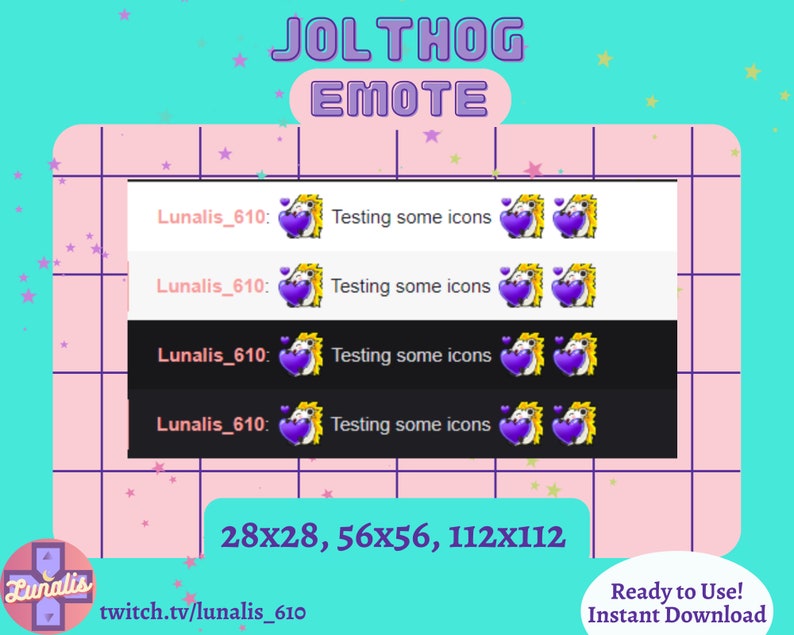 Jolthog Heart Emote for Twitch, Discord | Palworld Emote for Twitch ...