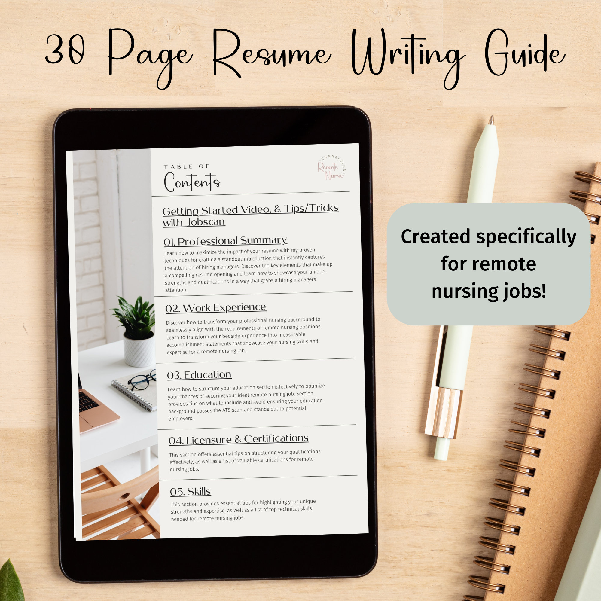 Remote Nursing Jobs Resume Guide | ATS Remote Nurse Resume Template ...