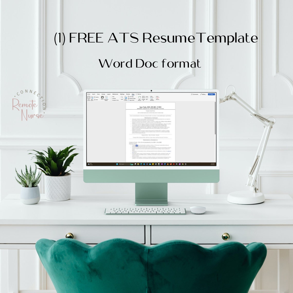 Remote Nursing Jobs Resume Guide | ATS Remote Nurse Resume Template ...