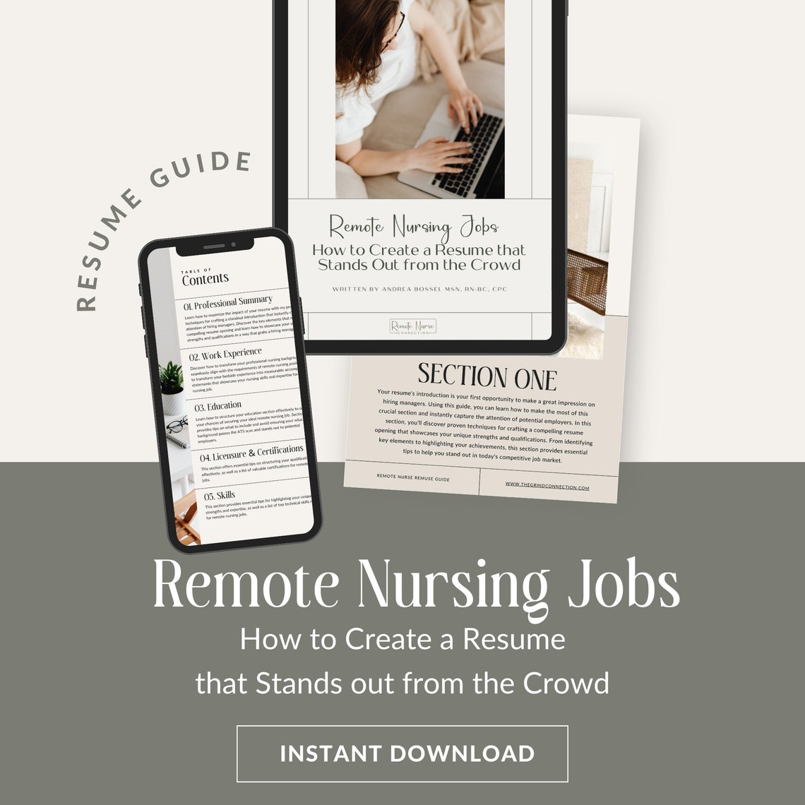 Remote Nursing Jobs Resume Guide | ATS Remote Nurse Resume Template ...