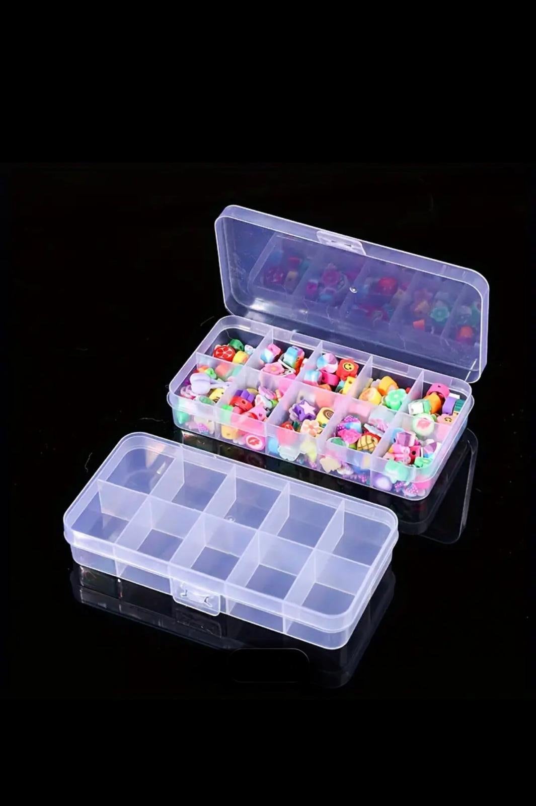 10 Grid Mini Organiser Box for Jewelry, Beads, DIY Crafts and Much More ...