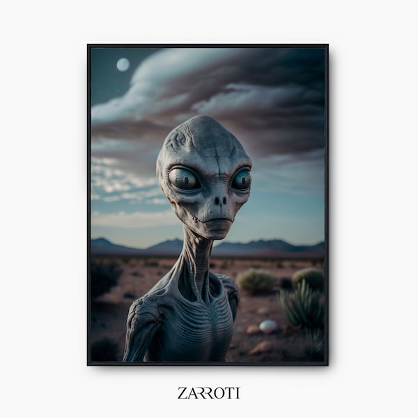 Alien Wall Art - Etsy