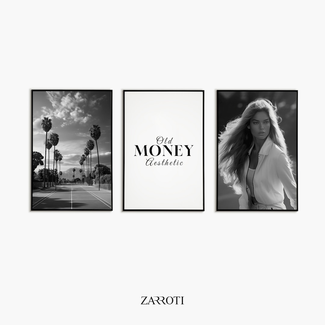 Old Money Aesthetic Instant Download, Trendy Retro Wall Art, Vintage ...