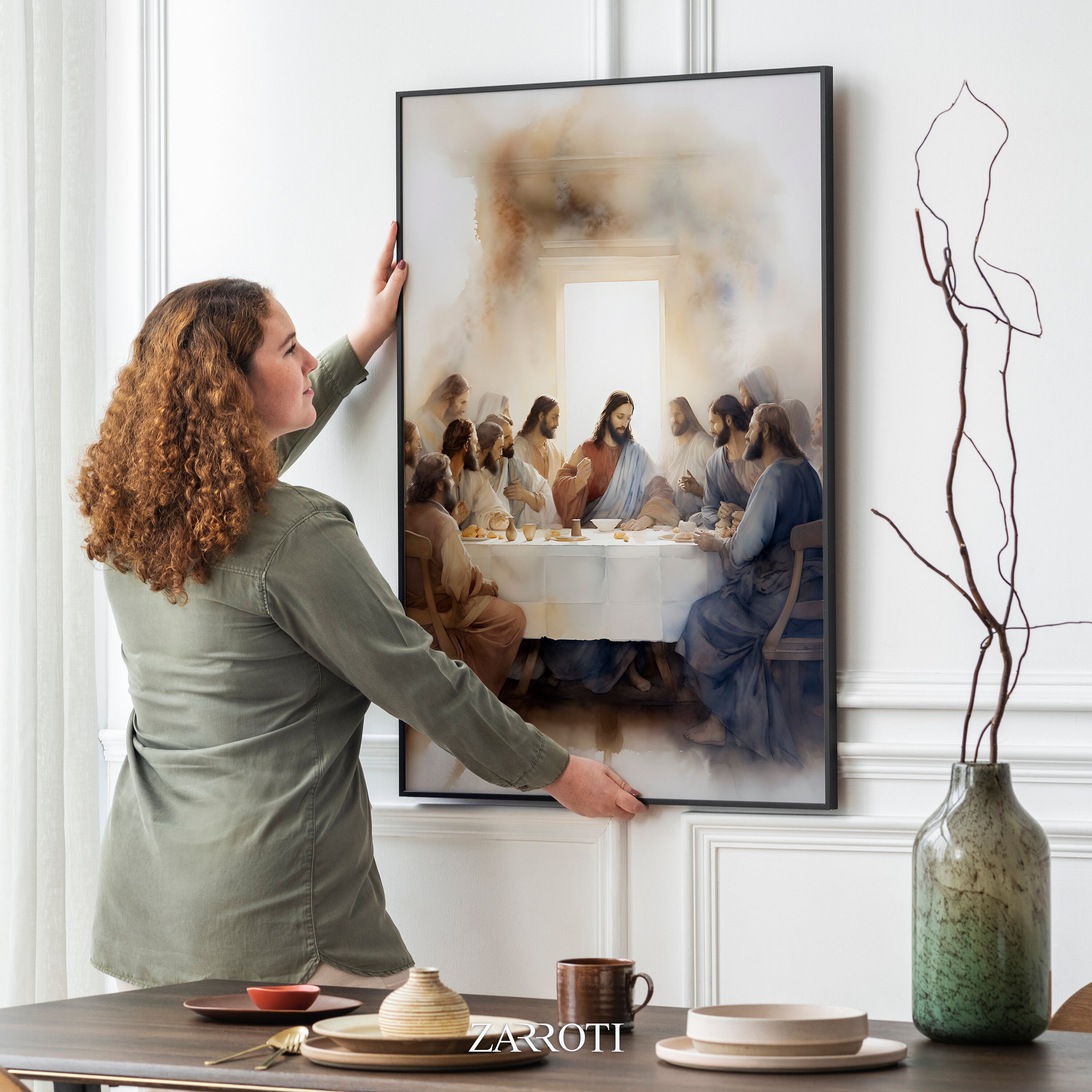 The Last Supper Wall Art, the Last Supper Digital Download, Jesus Art ...