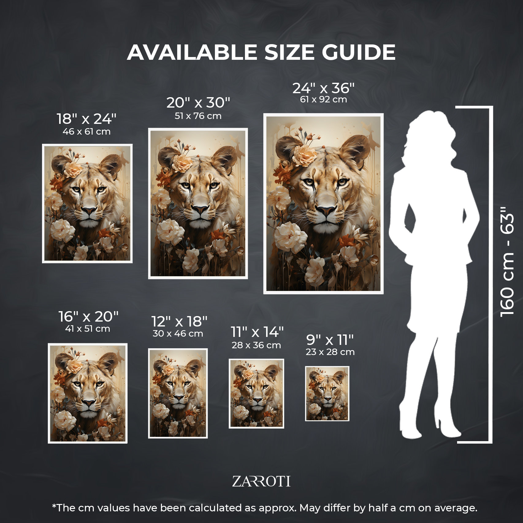 Abstract Lioness Flower Wall Art, Modern Lioness Decor, Jungle Animal ...