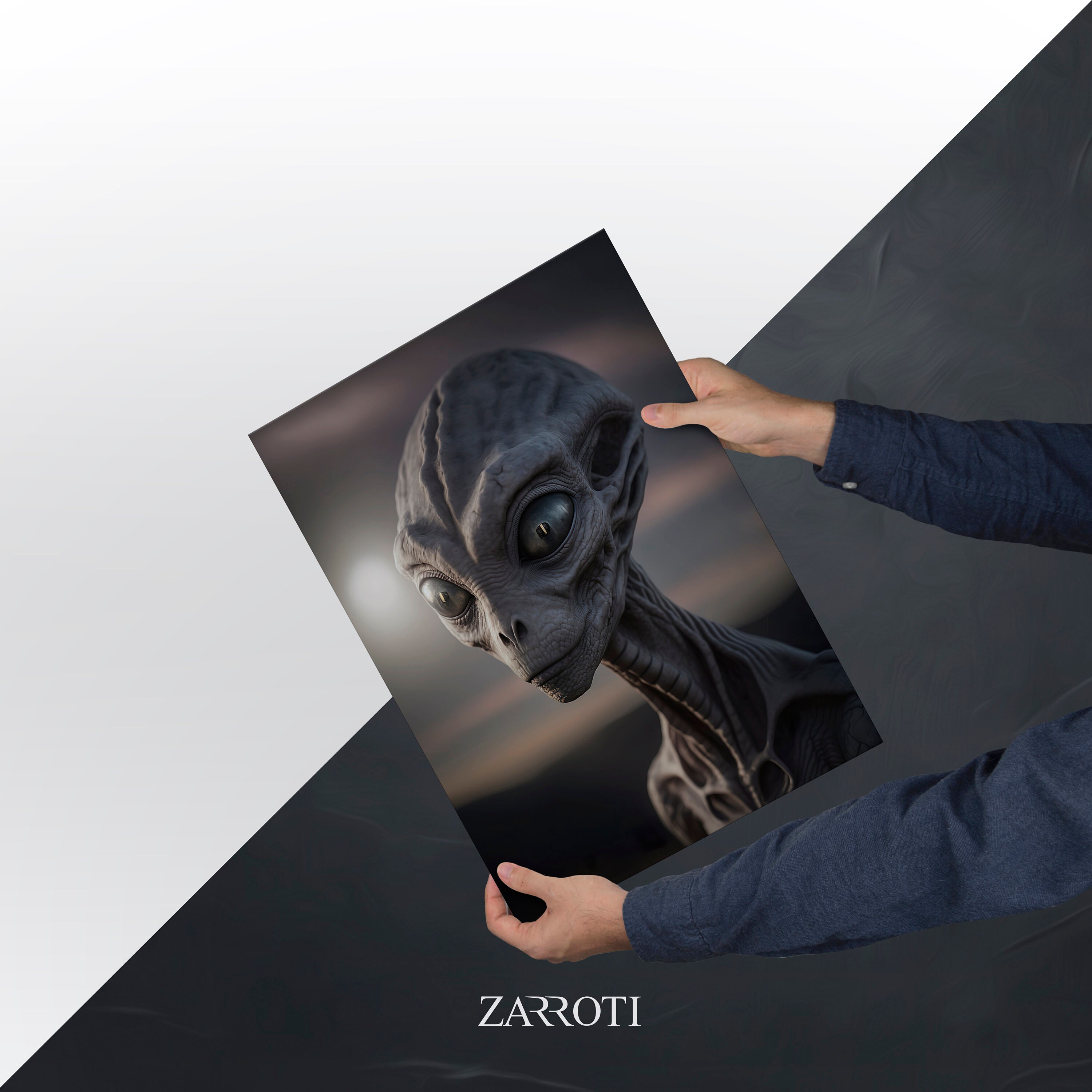 Alien Printable Wall Art, Sci Fi Fan Alien Poster, Roswell Incident Art ...