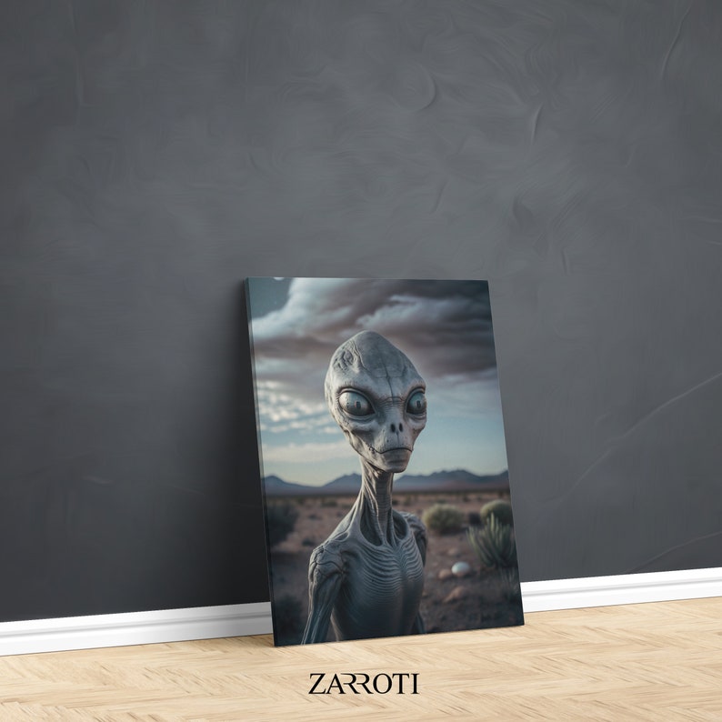 Alien Printable Wall Art, Alien Art Instant Download, Alien Lover Sci ...