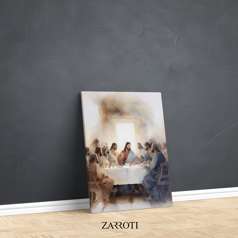 The Last Supper Wall Art, the Last Supper Digital Download, Jesus Art ...