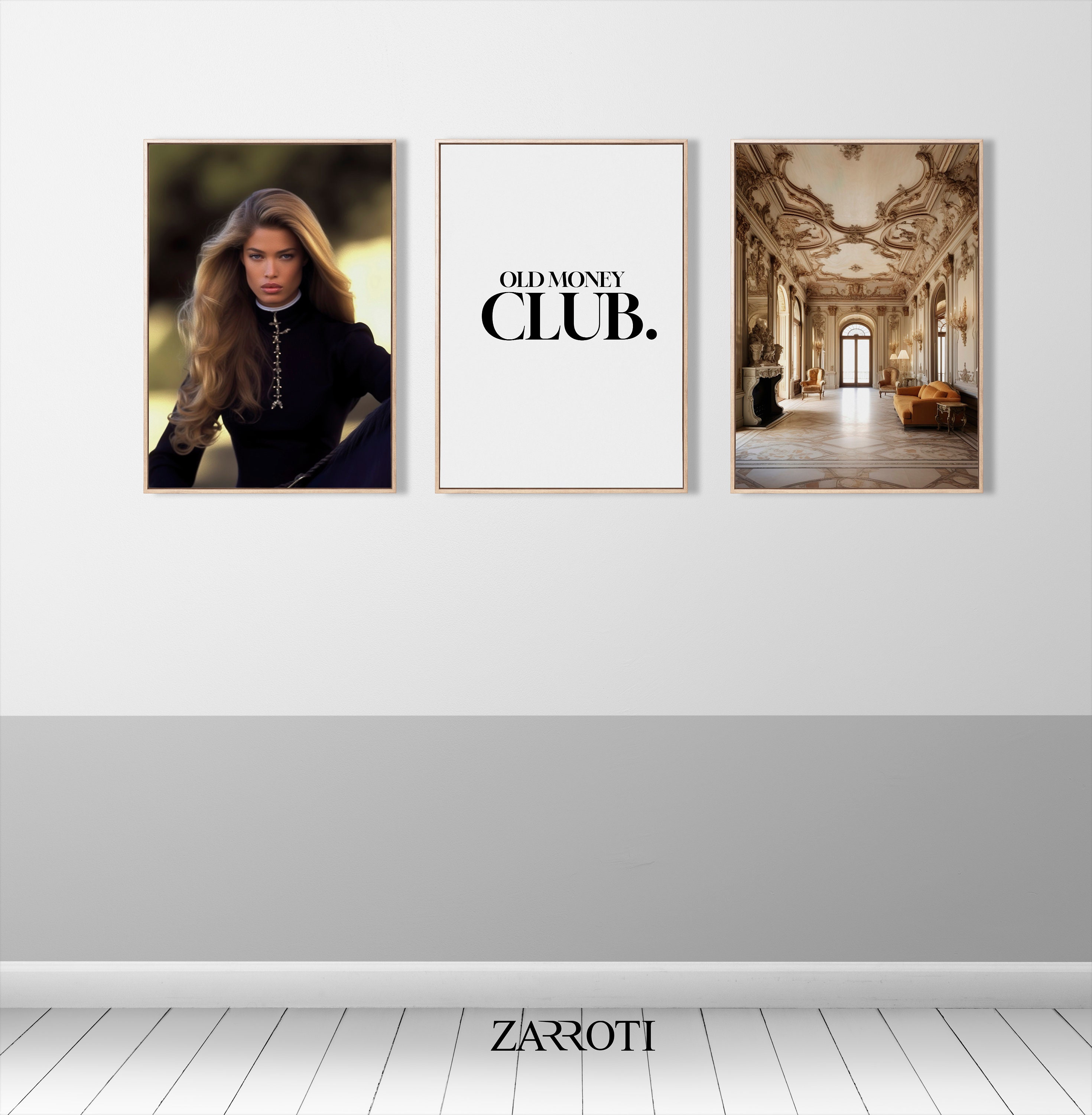 Old Money Aesthetic Printable Wall Art, Vintage Poster, Trendy Retro ...