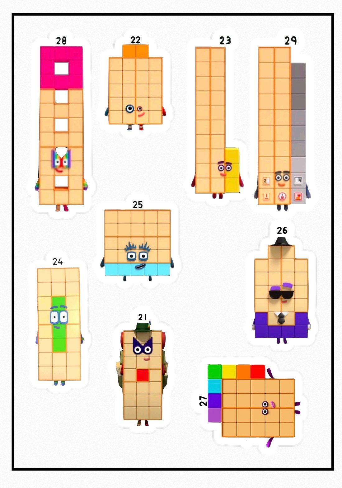 Numberblocks Magnets - Etsy UK