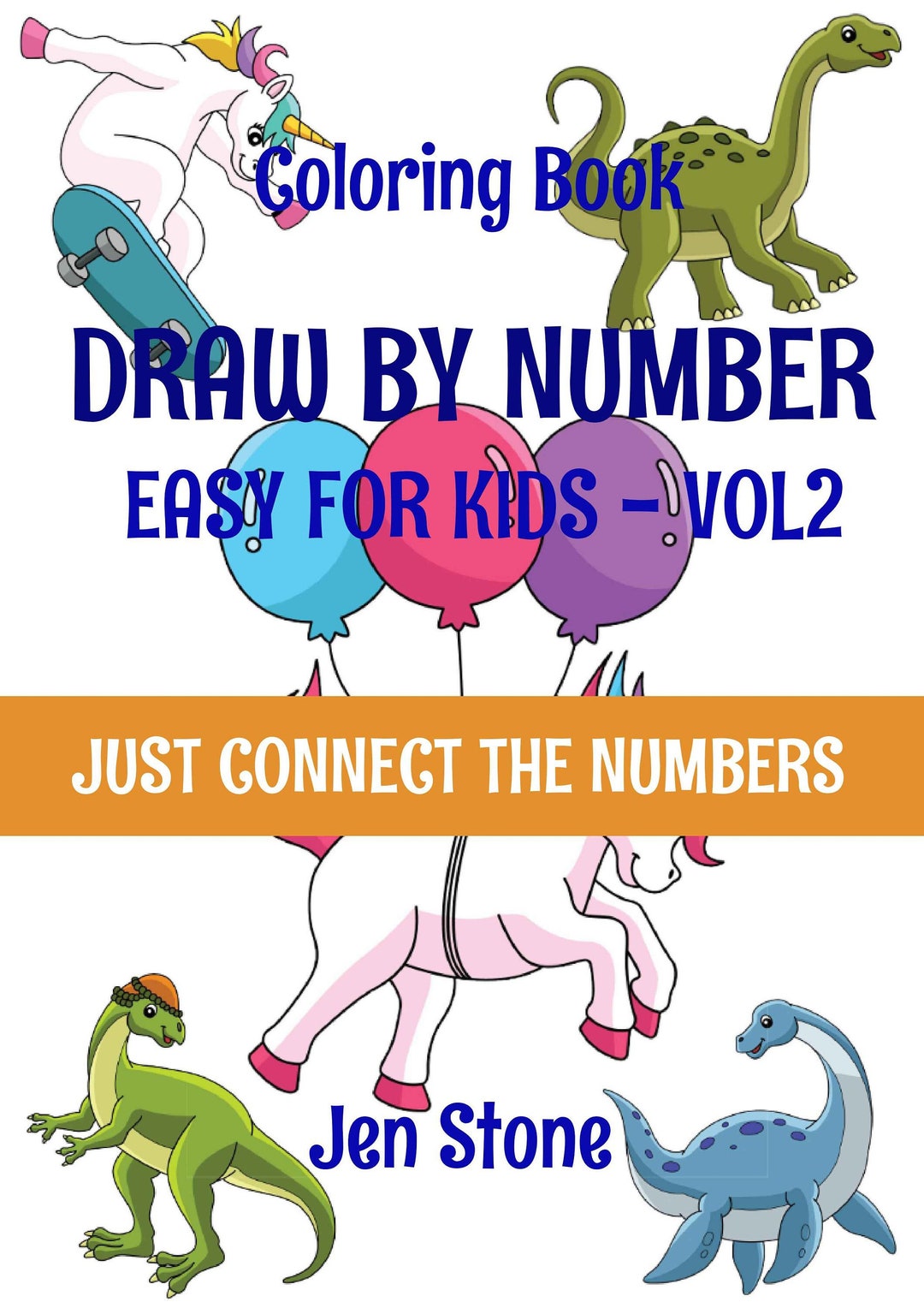 Easy Connect the Dots by Number Coloring Book for Kids Vol02 - Etsy