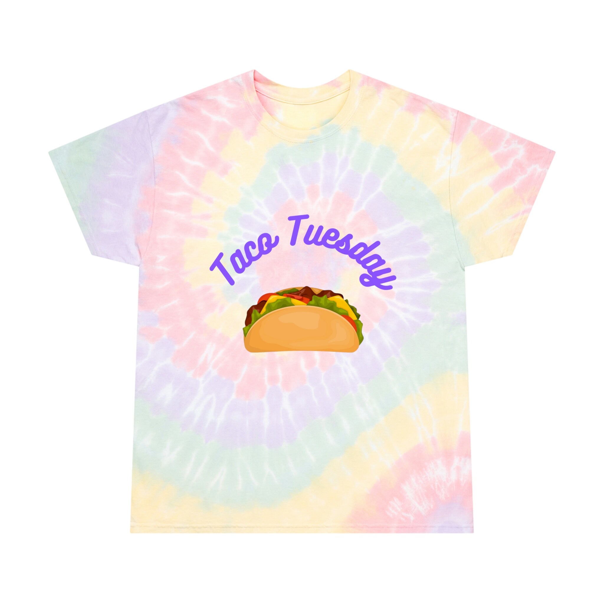 Taco Tuesday Tie-dye Tee, Spiral - Etsy UK