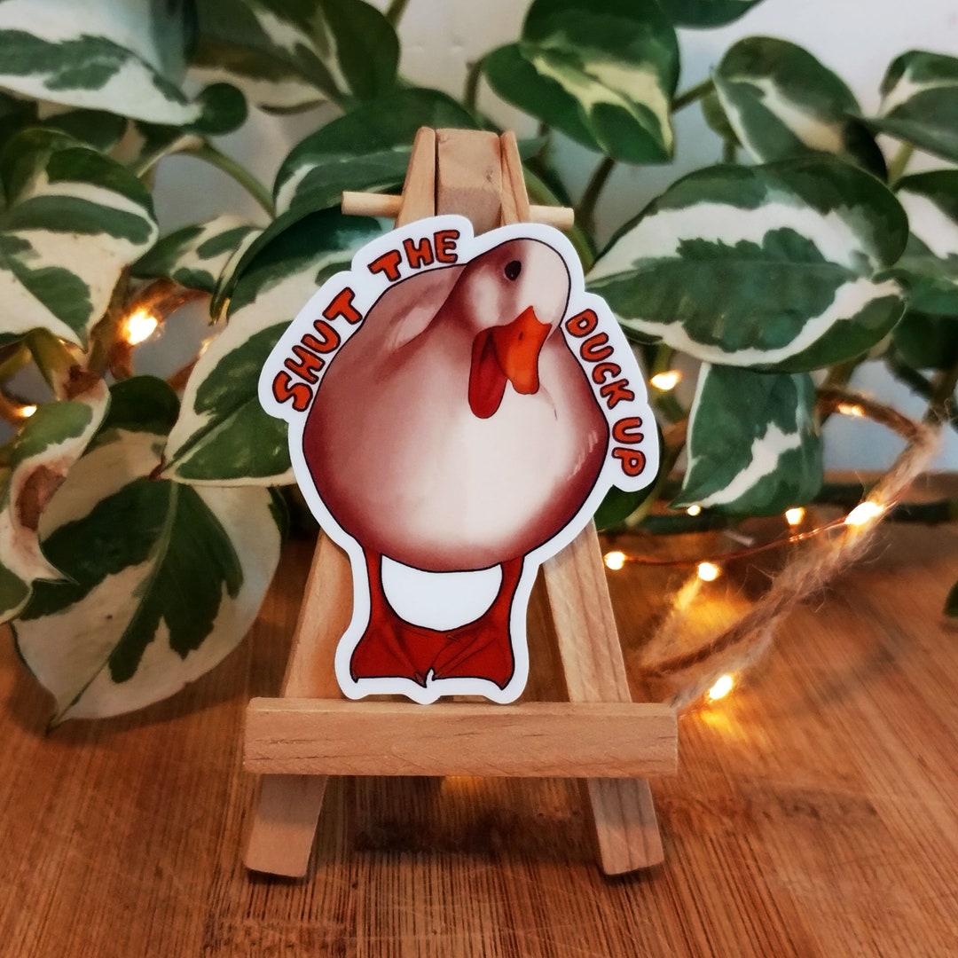 Cute Duck Sticker for Laptop Sticker Funny Art Decorative Sticker for ...