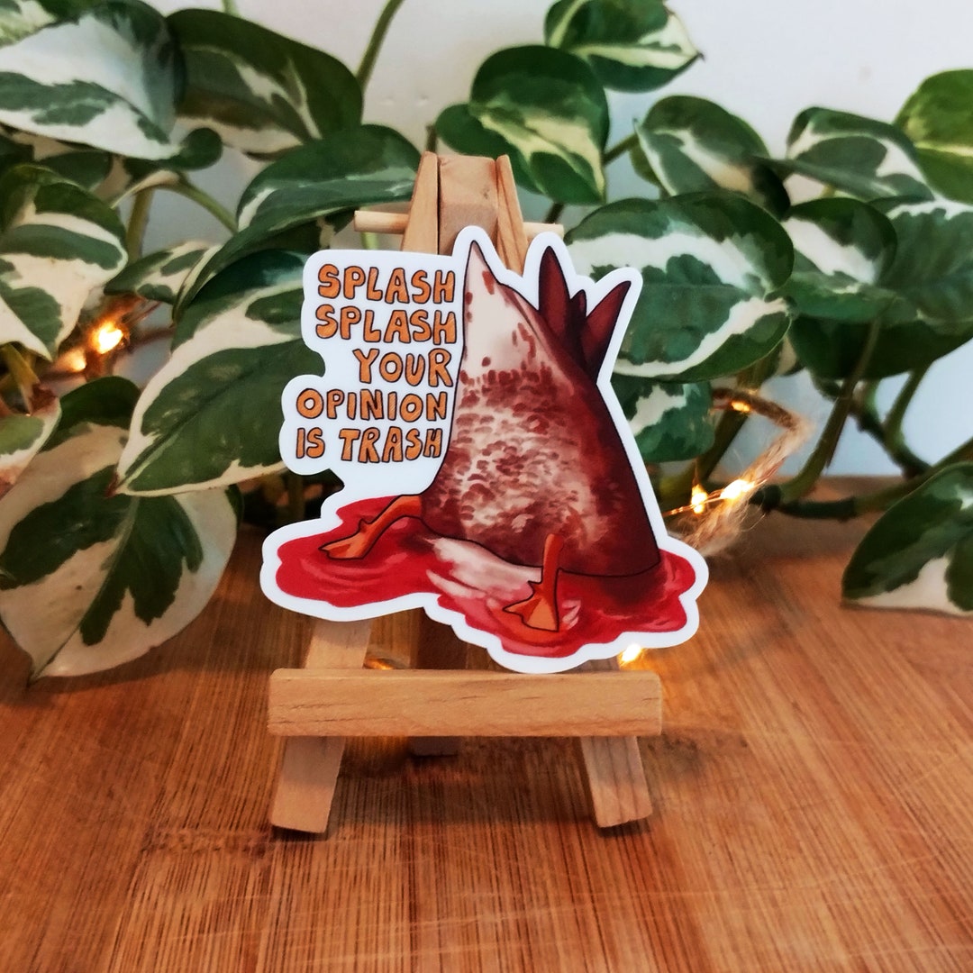 Cute Duck Sticker for Laptop Sticker Funny Art Decorative Sticker for ...