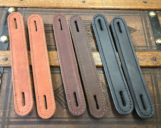 TH03 Leather Trunk Handles With 3 Layers of Leather Stitched Together ...