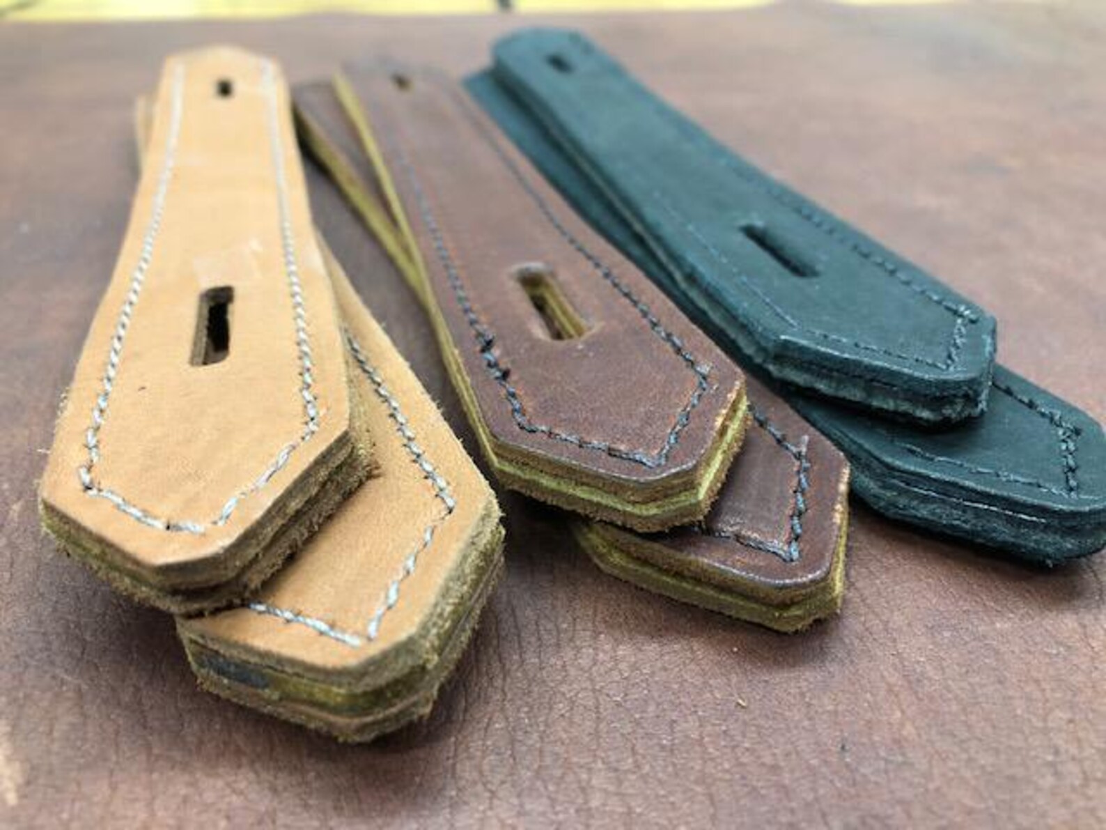 TH09 Long Leather Streamer Trunk Handles Sold by the Pair in Your ...