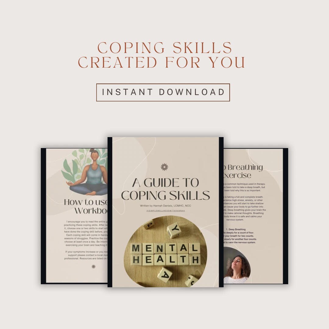 Coping Skills Workbook - Etsy