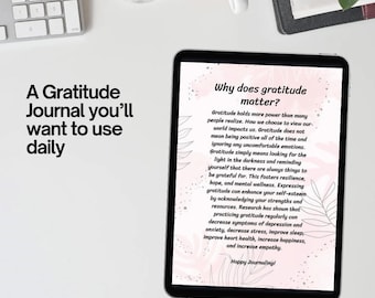 Gratitude Journal Printable Template, Gratitude Notebook, Gratitude ...