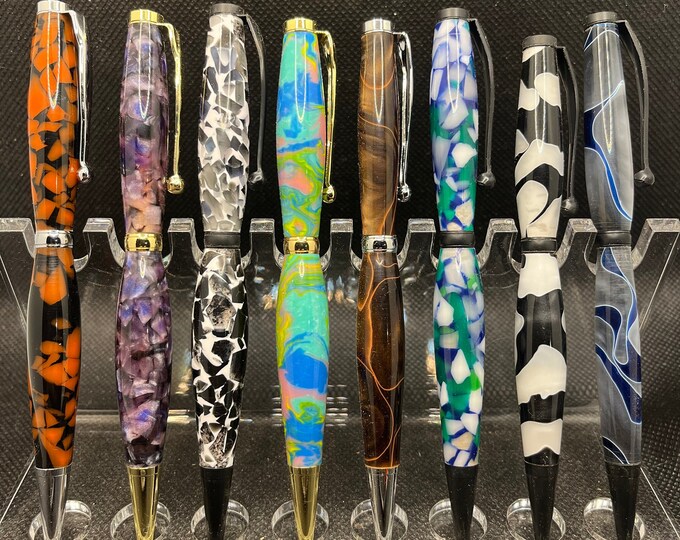 Handmade Acrylic Pens | Colorful - Etsy