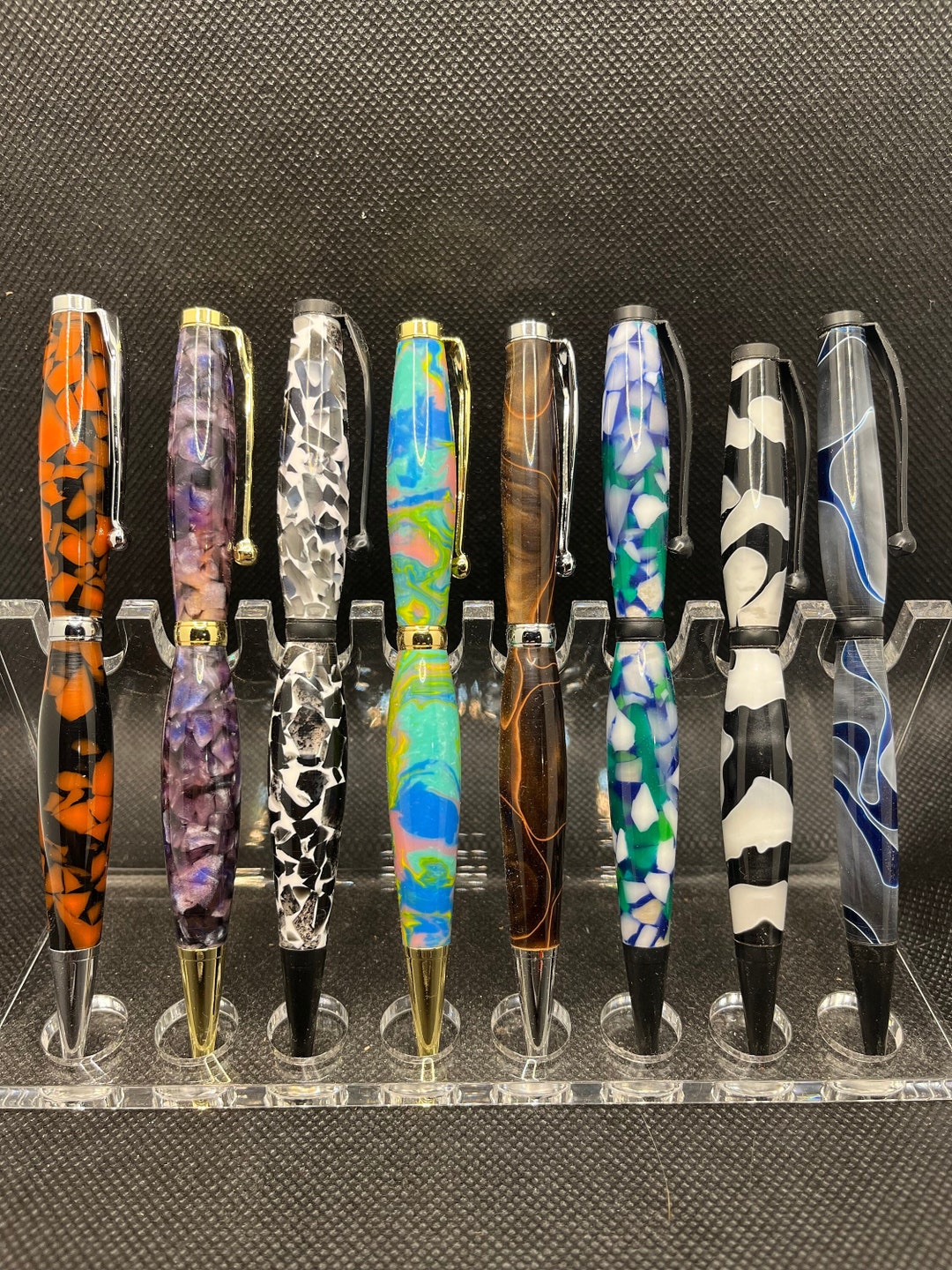 Handmade Acrylic Pens | Colorful - Etsy