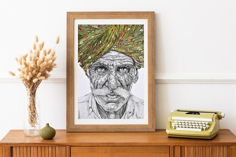 Original Pen Drawing | Professional Pointillism Artwork | Stipple ...