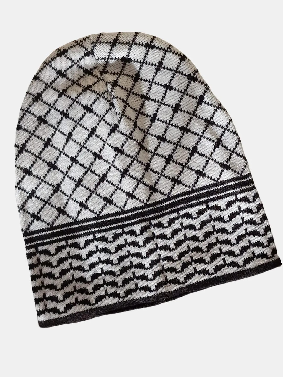 Classic Palestine Keffiyeh Print Hat - Shemagh & Keffiyeh Beanie Arab ...