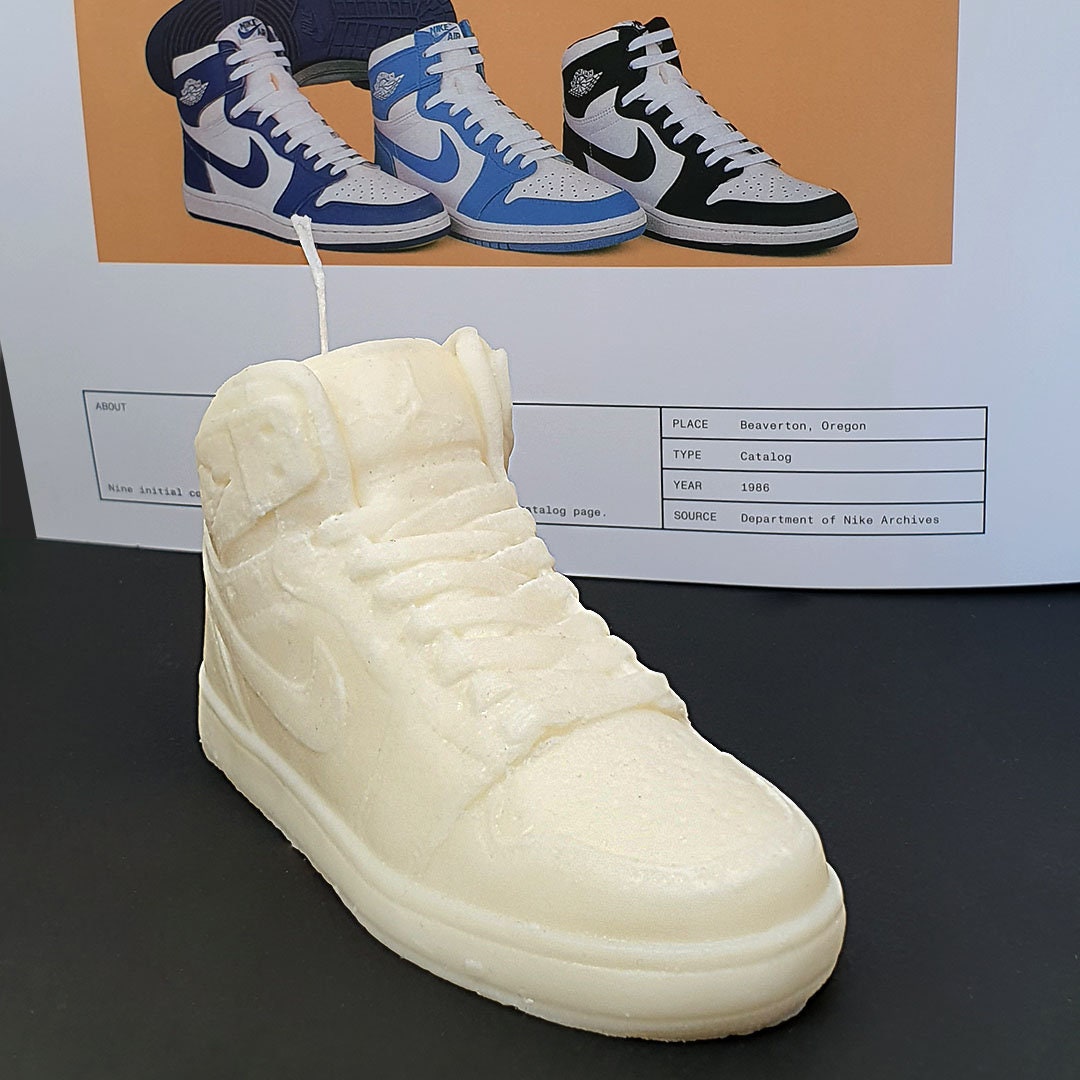 Air Jordan 1 Candle White & Blue - Etsy
