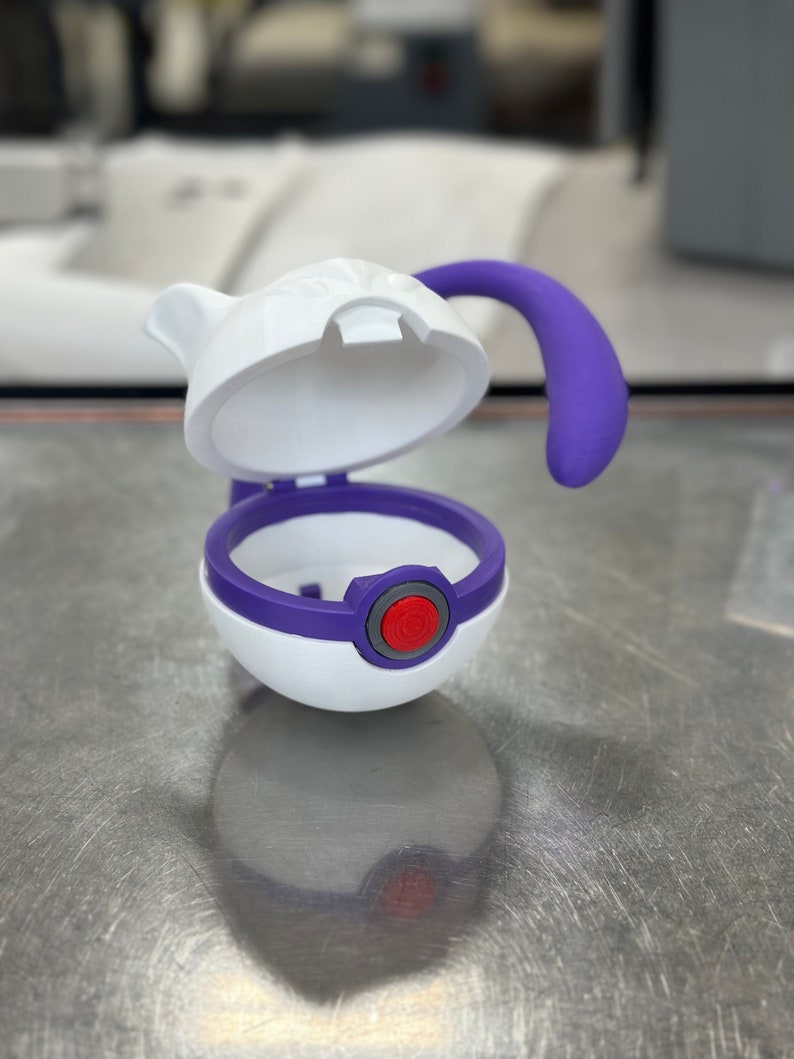 Mewtball | Mewtwo Themed Pokeball | Pokemon 3D Printing Files | Digital ...