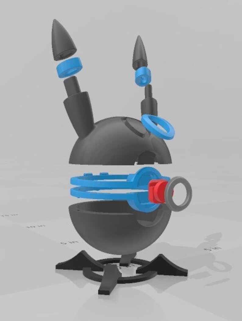 Umbreon Pokeball 3D Print Files | Eevee Evolution (digital Download) - Etsy