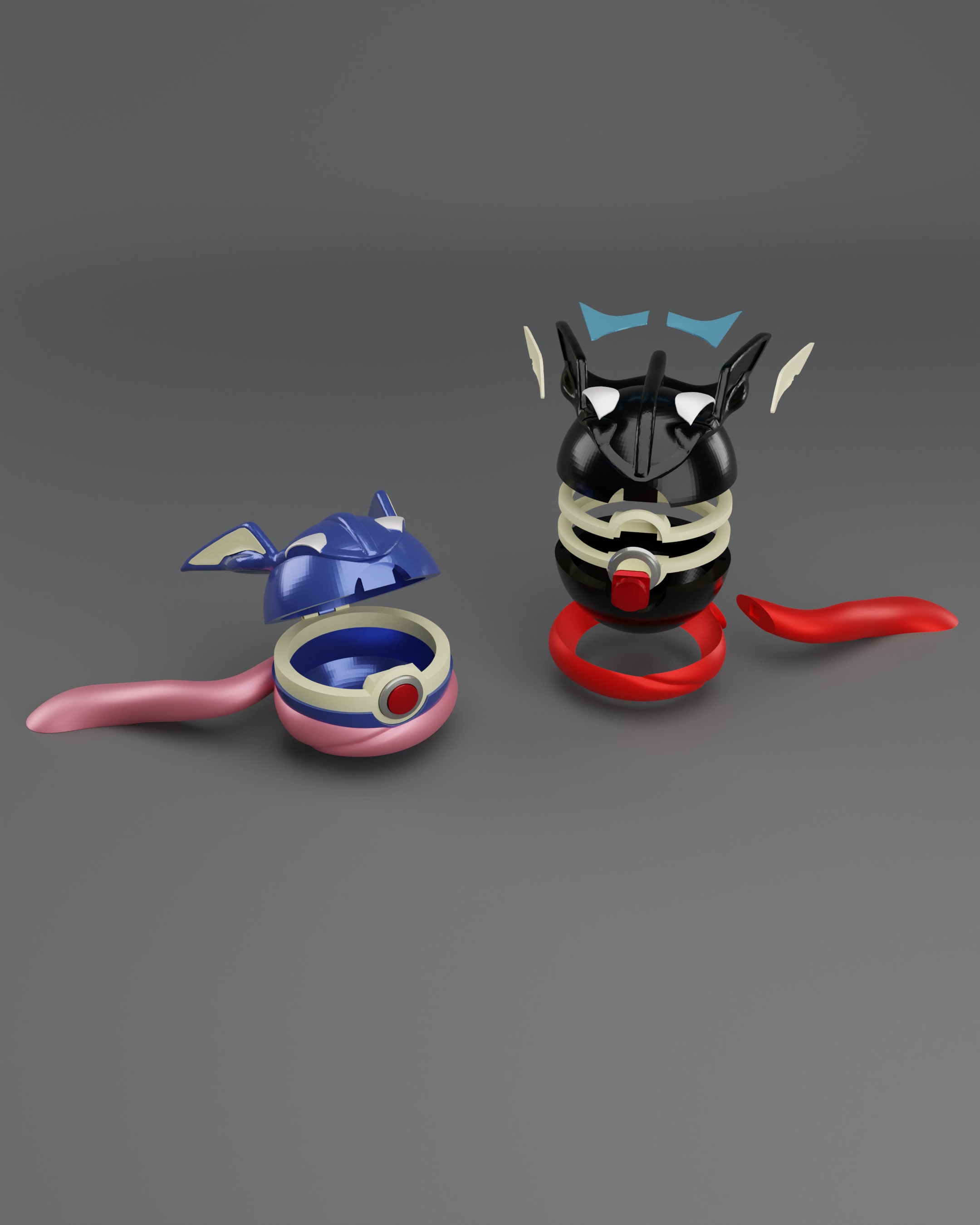 Greninja Pokeball 3D Print Files | STL & 3MF, Functional Design ...