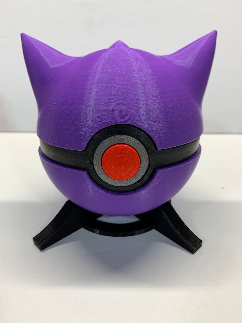 Gengaball | Gengar Themed Pokeball | Pokemon 3D Printing Files ...