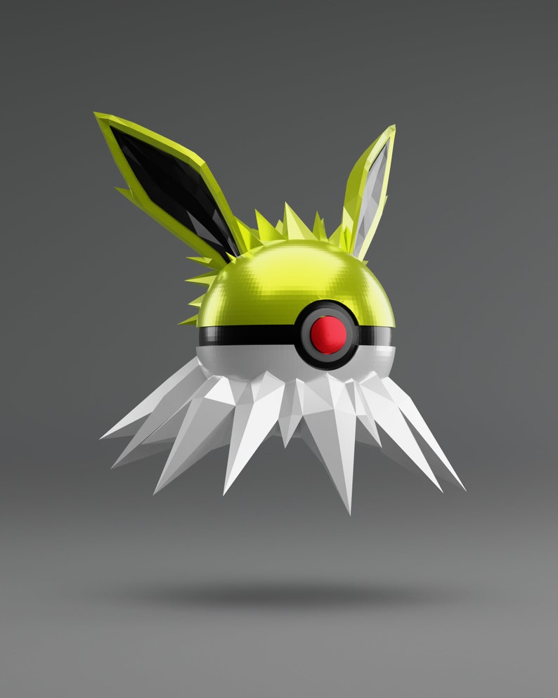 Jolteon Pokeball 3D Print Files | Eevee Evolution STL, 3MF (digital ...
