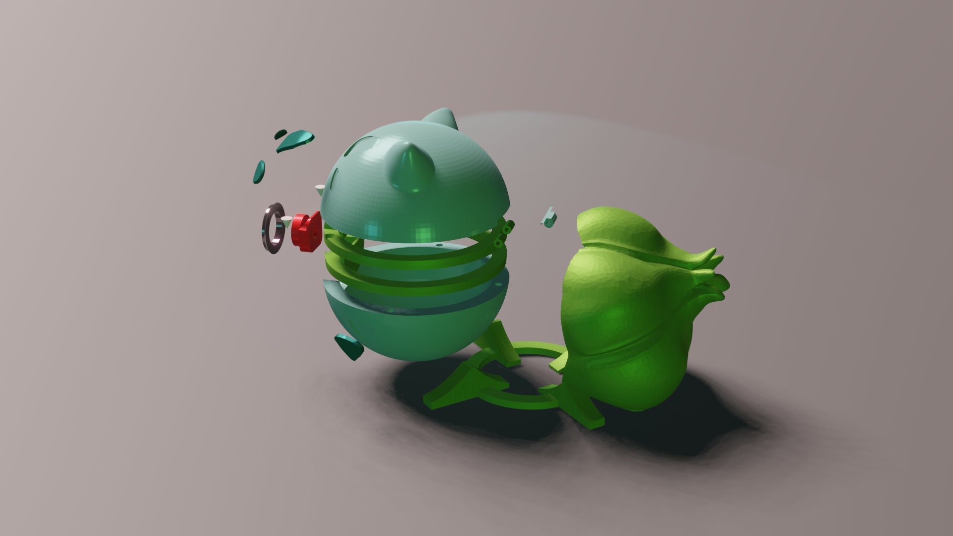 Bulbasaur Pokeball 3D Print File | Themed Stash Box (digital Download ...