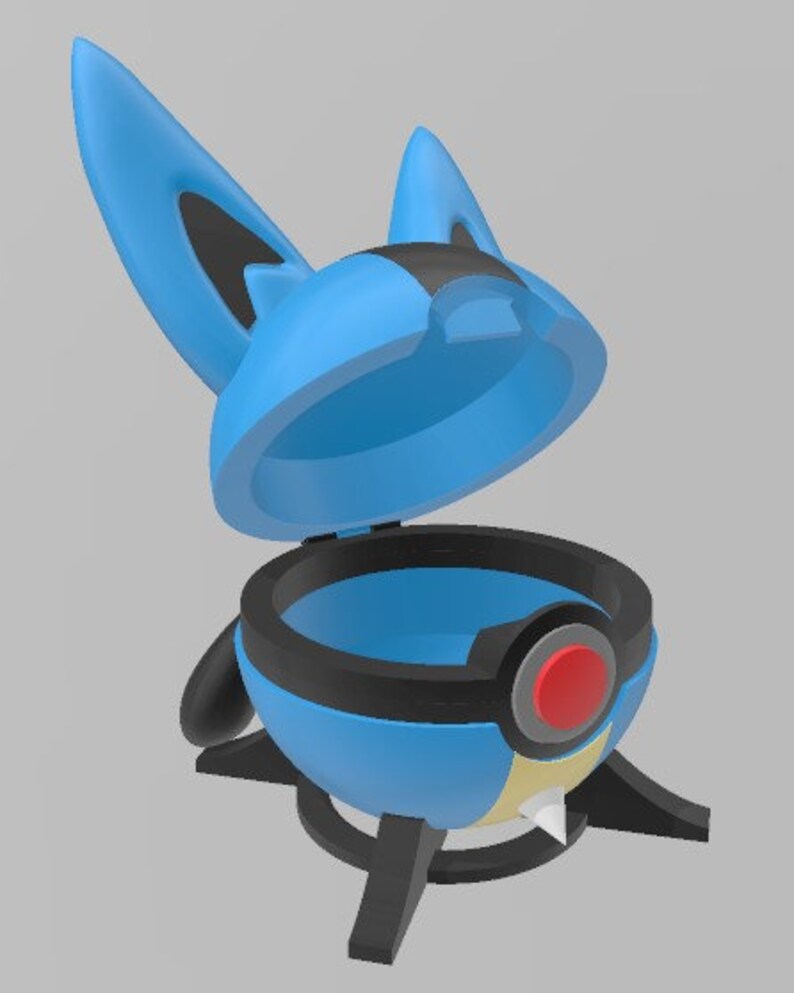 Lucaball Lucario Themed Pokeball Pokemon 3D Printing Files - Etsy