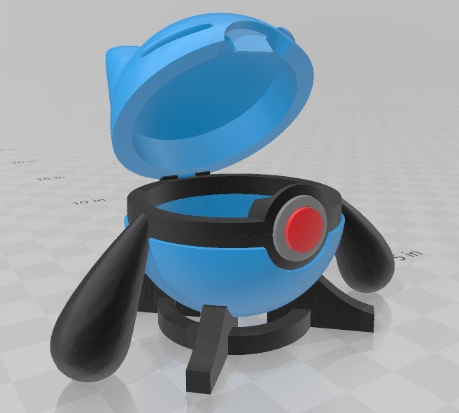 Rioluball Riolu Themed Pokeball Pokemon 3D Printing Files - Etsy