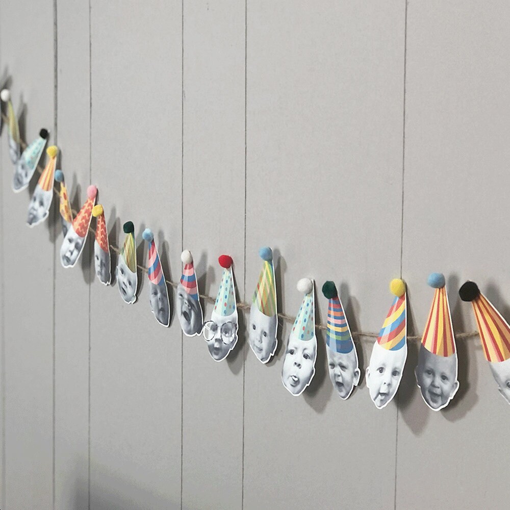 Custom Face Banner, Birthday Face Banner, Office Decor Kid Face Banner ...