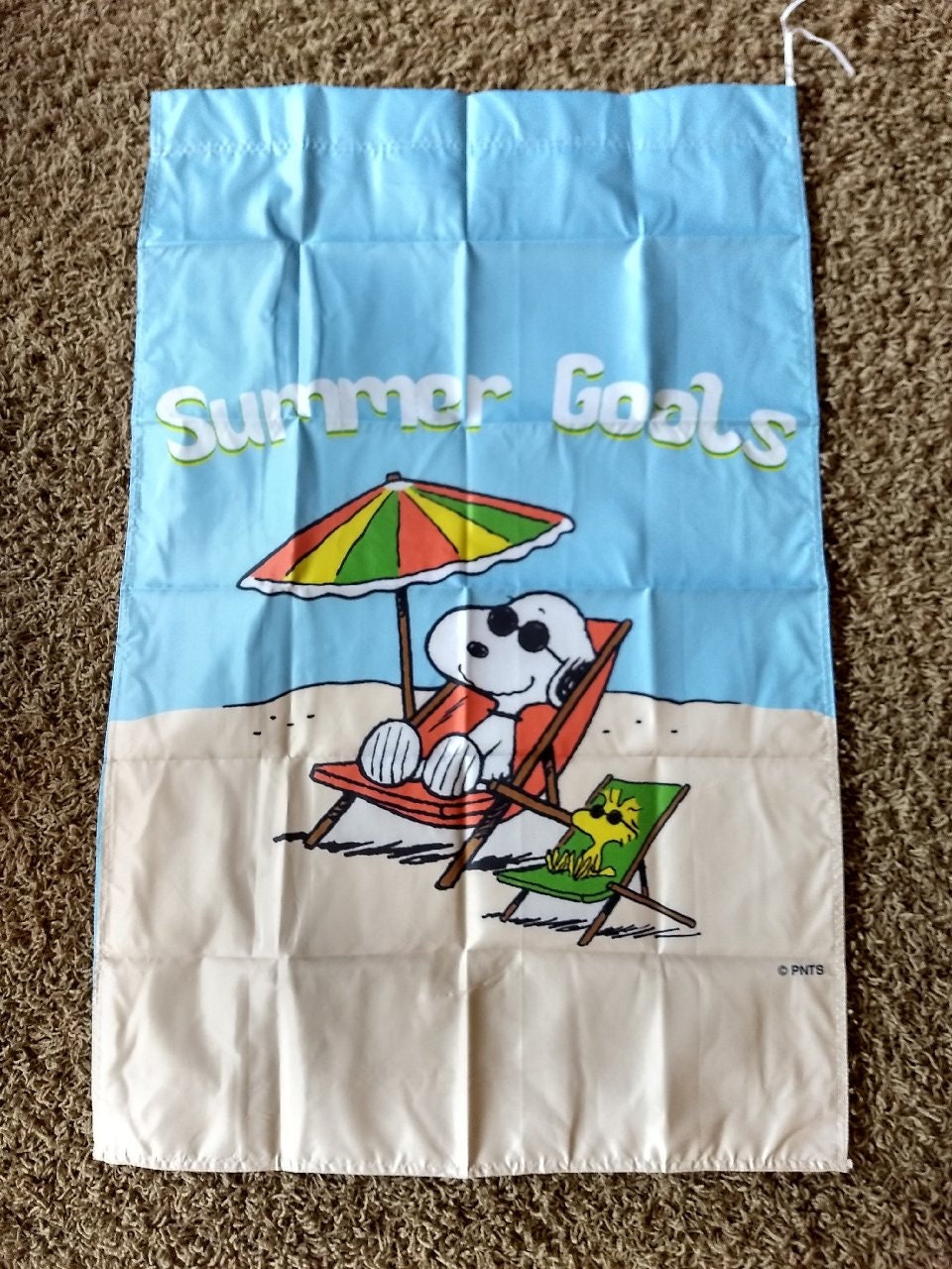 Snoopy Summer Goals 28 X 40 in House Flag Double Sided - Etsy