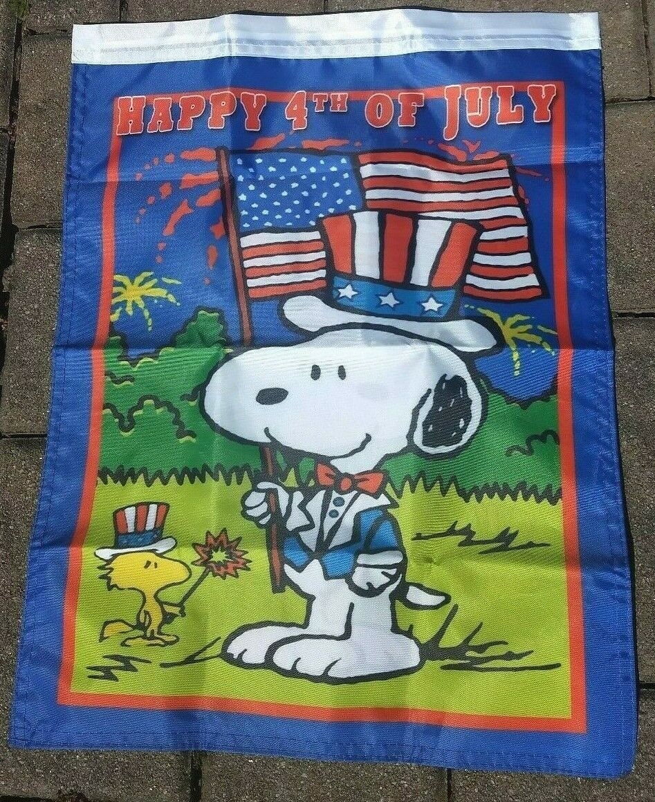 Snoopy 14x18 in 4th of July Independance Day Patriotic Garden Flag - Etsy