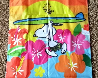 Snoopy Summer Surfing Orange House Flag 28x40 In - Etsy