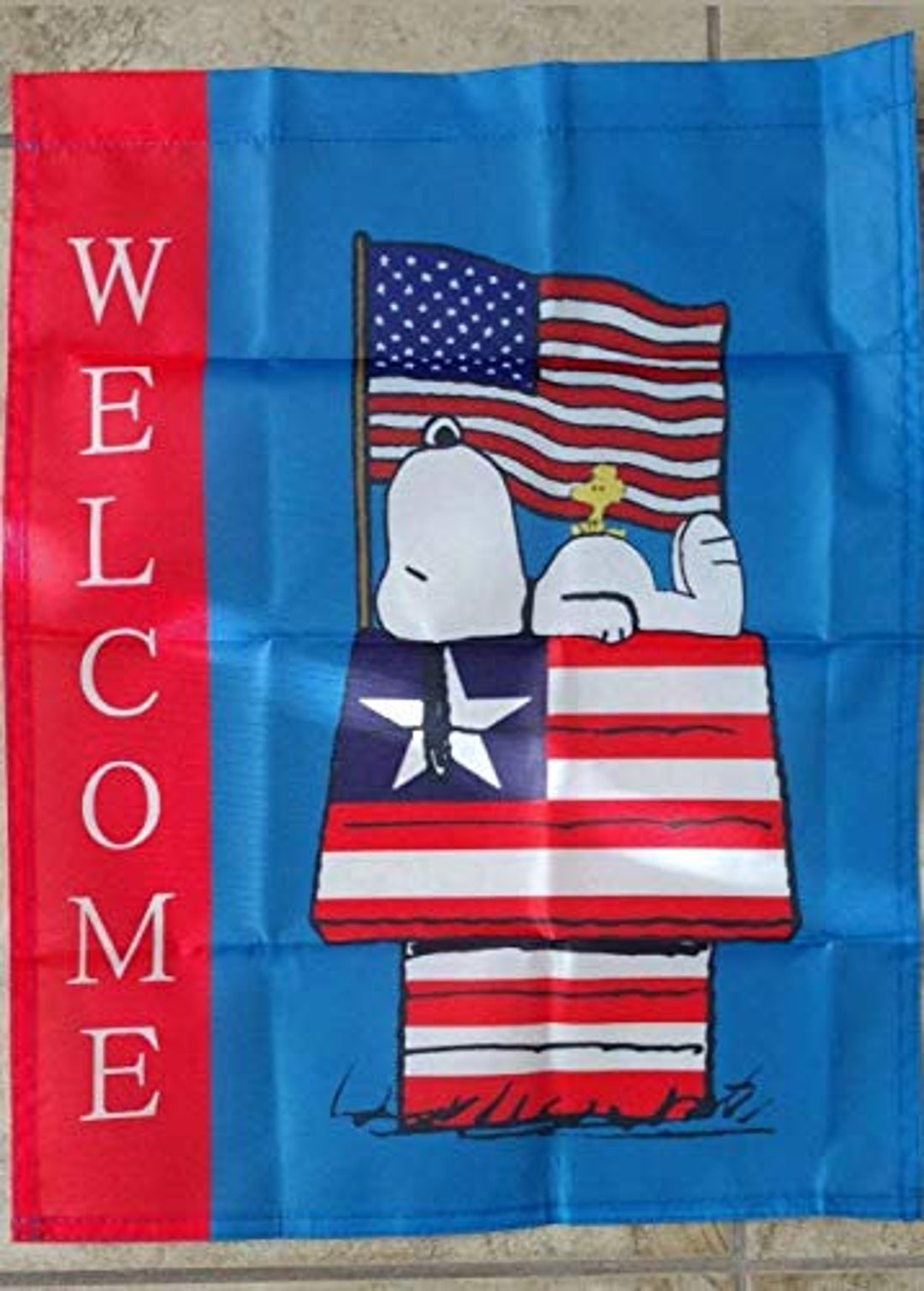 Snoopy Patriotic Garden Flag 14 X 18 in Single Sided - Etsy