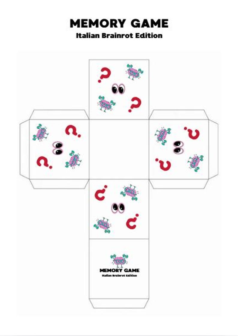 Italian Brainrot Memory Card Game – Digital Download | Printable ...