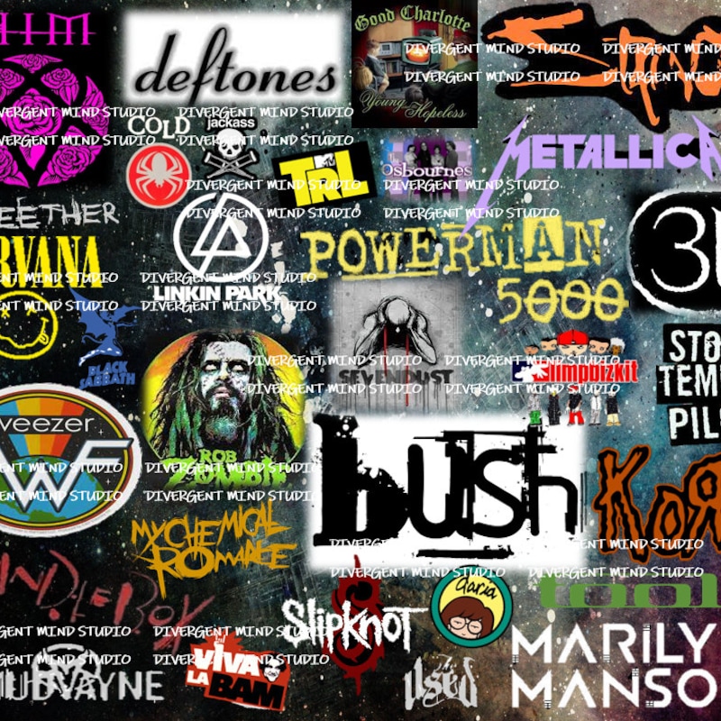 Rock Band Logo - Etsy